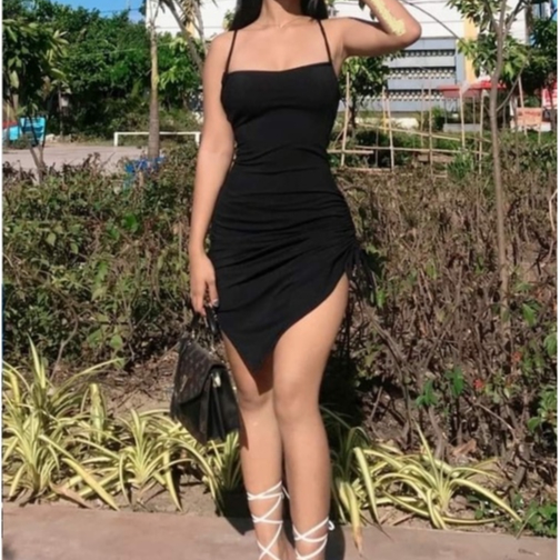 Clothinghub Ivana Side String Dress Adjustable string tally sexy dress ...