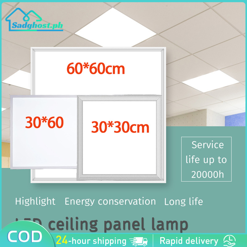 TEP 60*60CM LED Panel Light Recessed Office Kitchen Bathroom Ceiling ...