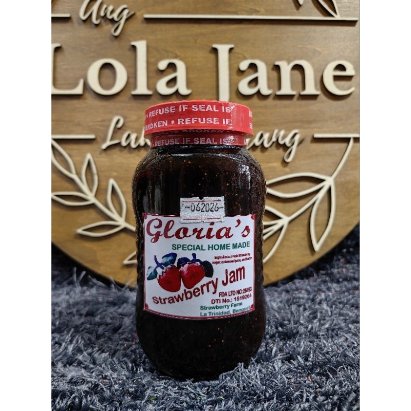 Strawberry Jam 440g (Gloria's) Special Home Made blendered strawberries ...