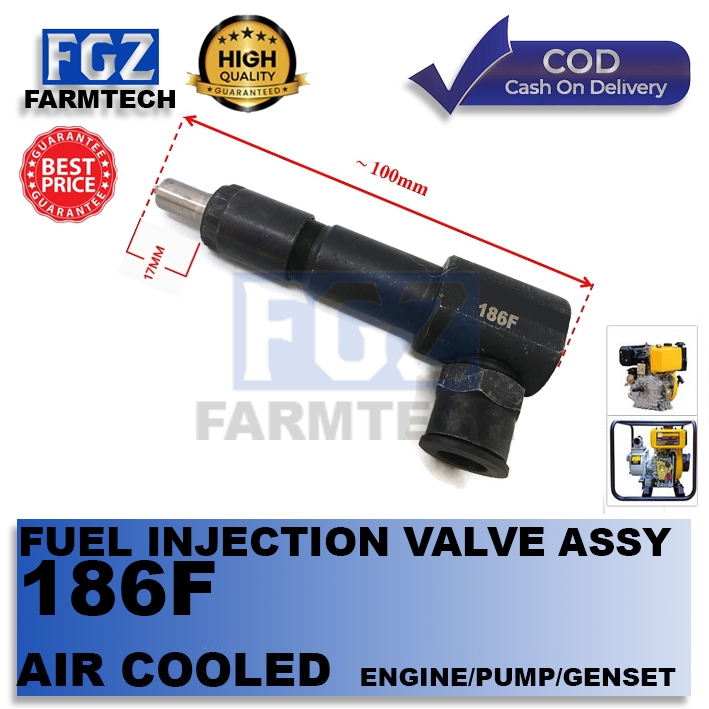 ENGINE INJECTOR NOZZLE 186F INJECTION VALVE ASSY FOR AIR COOLED ROTARY ...