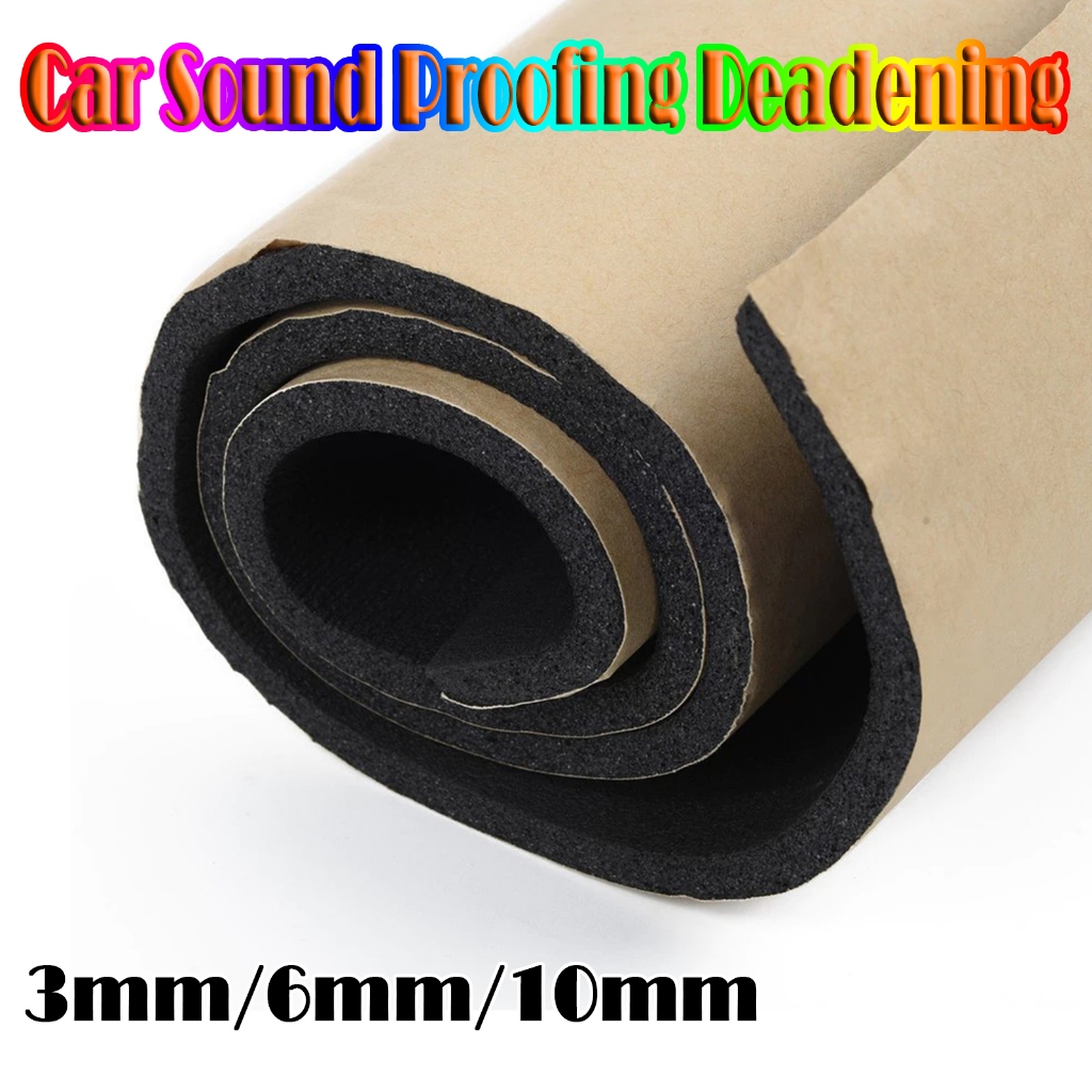 100cmx50cm 3mm/6mm/10mm Car Sound Proofing Deadening Car Van Sound ...