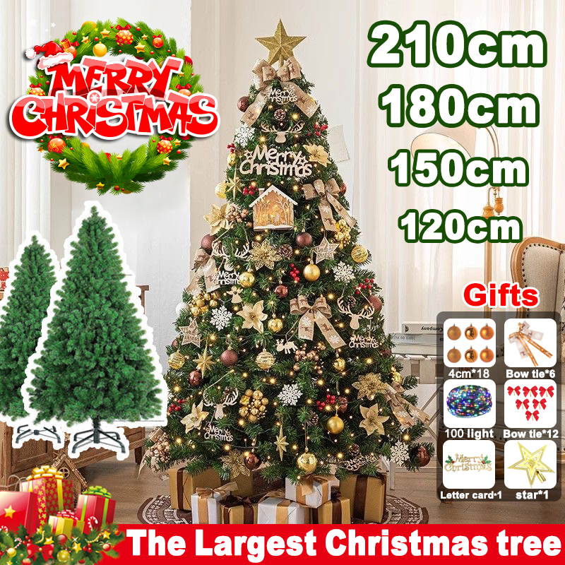 【2024】PVC Christmas Tree 4/5/6/7FT Metal Frame Flowering Tree Automatic ...