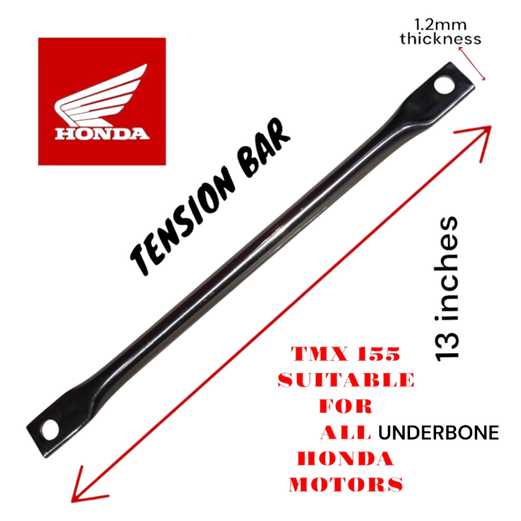 HONDA TMX TENSION BAR (13 INCHES STOCK TYPE) STAINLESS | Shopee Philippines