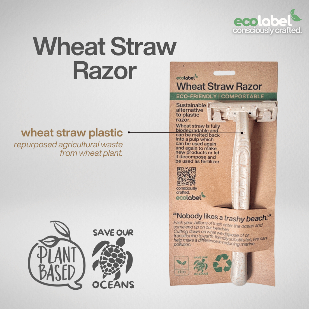 Eco-Friendly Wheat Straw Razor 100% Biodegradable Compostable ...
