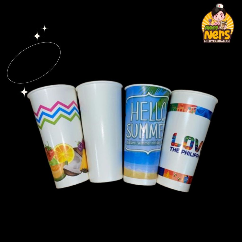 50pcs 22oz papercup/ random design | Shopee Philippines