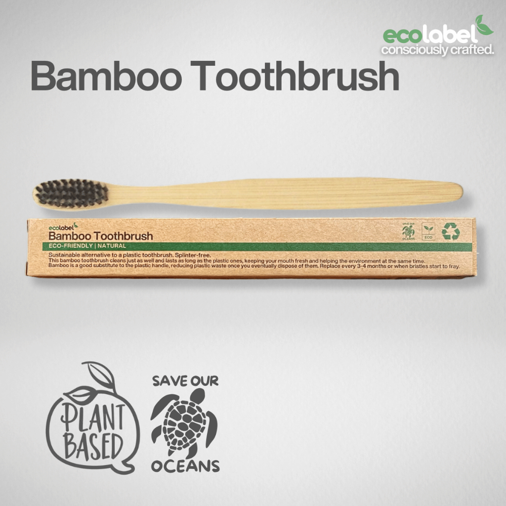 Eco-Friendly Bamboo Toothbrush 1pc per pack 100% Biodegradable ...