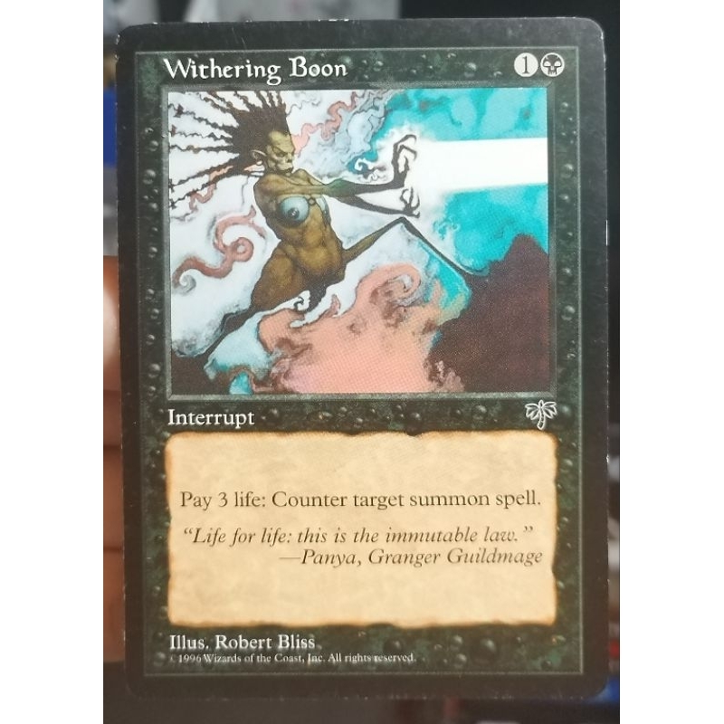 Withering Boon (Magic the gathering) | Shopee Philippines