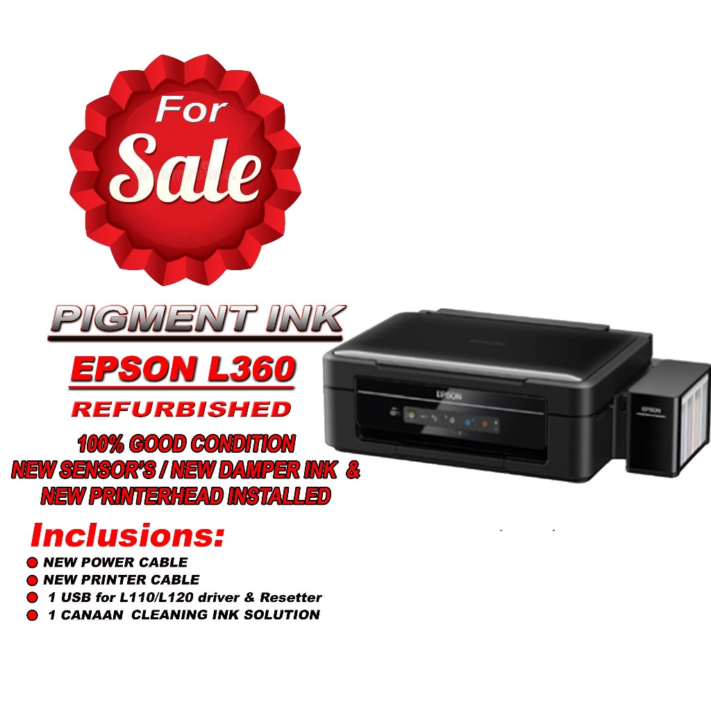 EPSON PRINTER L360 ( FOR PIGMENT INK ) | Shopee Philippines