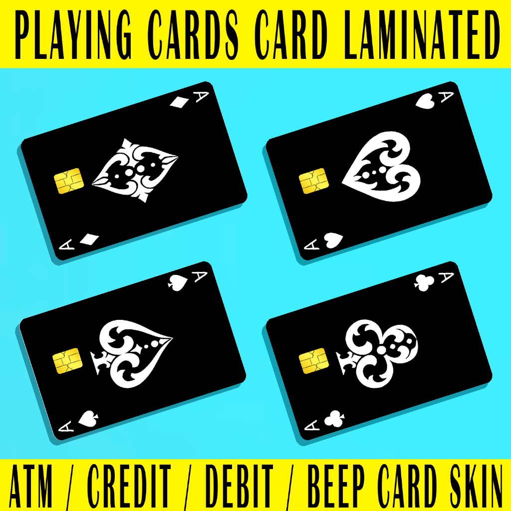 PLAYING CARDS - (SKIN CARD STICKER) ATM/CREDIT/DEBIT/BEEP (SKIN CARD ...