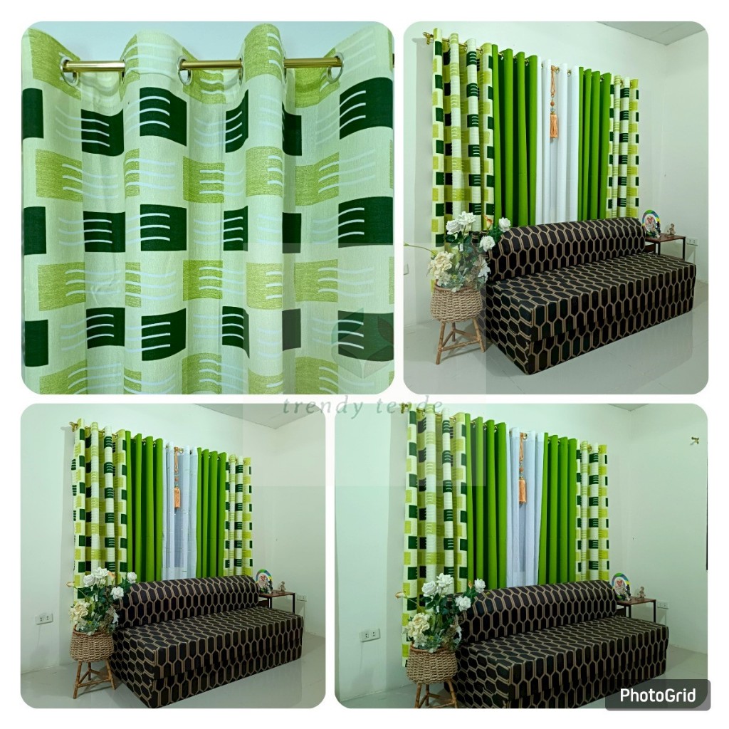 Chinese Color of the Year 2025 Green Garnette Geometric Print 5-in-1 ...