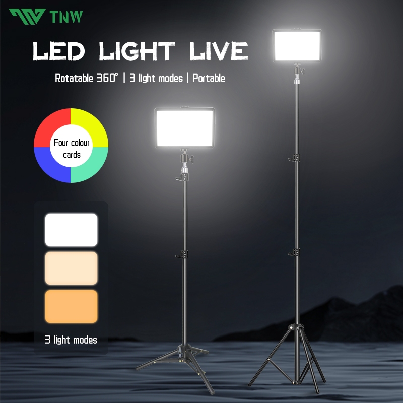 TNW 6/8inch Fill Light LED Video Panel Makeup LED With Tripod Stand ...