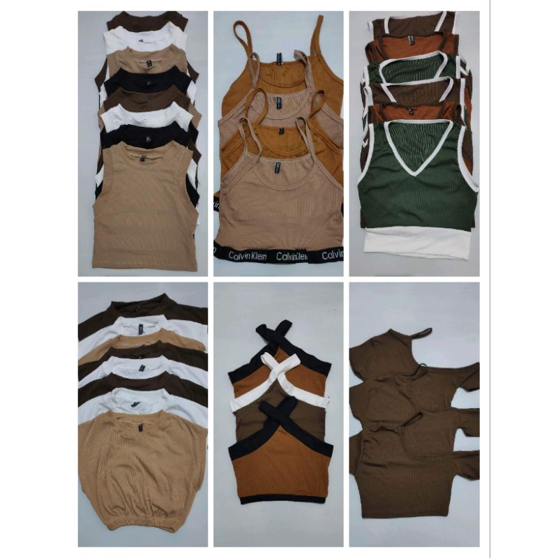 Assorted bundle of crop tops(12kl) | Shopee Philippines