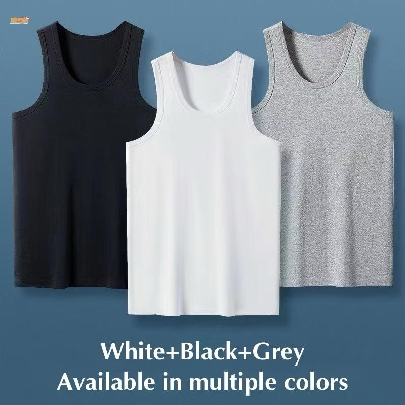 BUY 1GET 2(3PCS)3 Colors Tank Top Basic Vest Cotton Sando | Shopee ...