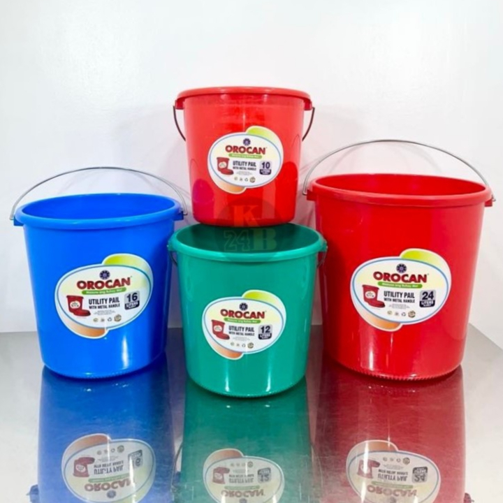 Orocan Timba with stainless steel handle timba (random) | Shopee ...