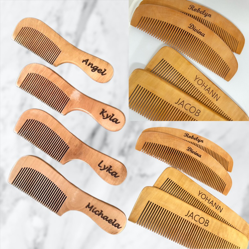 Personalized Wooden Comb | Shopee Philippines