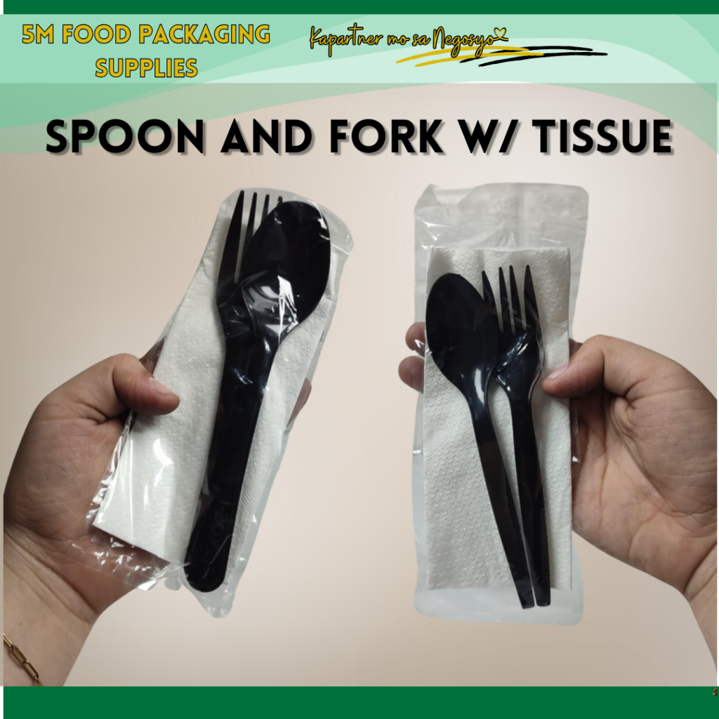Spoon and Fork with Tissue Setshp3 | Shopee Philippines