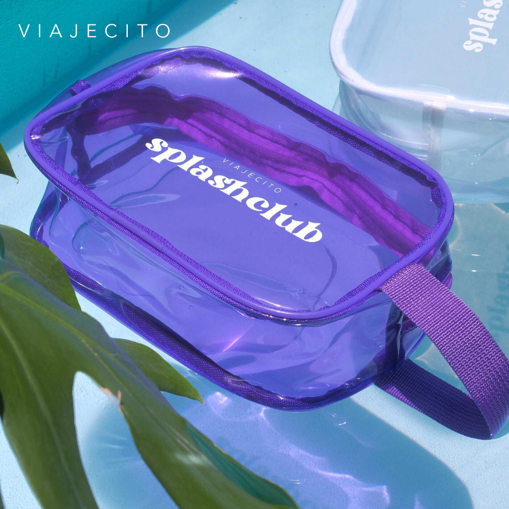 Viajecito PVC Cosmetic Kit - Purple | Cosmetic Storage Organizer Pouch ...