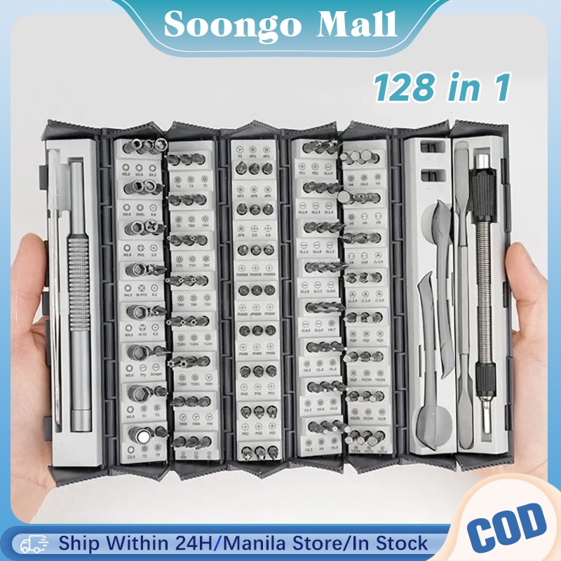 128 In 1 Precision Screwdriver Set Portable Magnetic Drill Bit ...