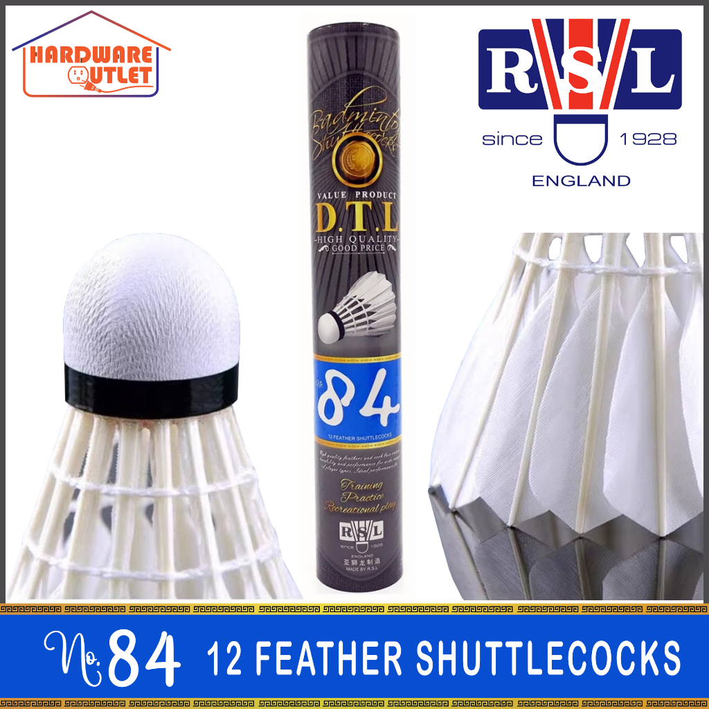 RSL DTL No. 84 12pcs Feather Shuttlecocks | Shopee Philippines