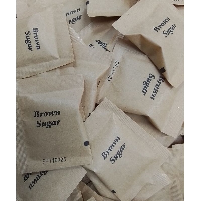 Brown sugar in sachet, 5g, 100pcs | Shopee Philippines