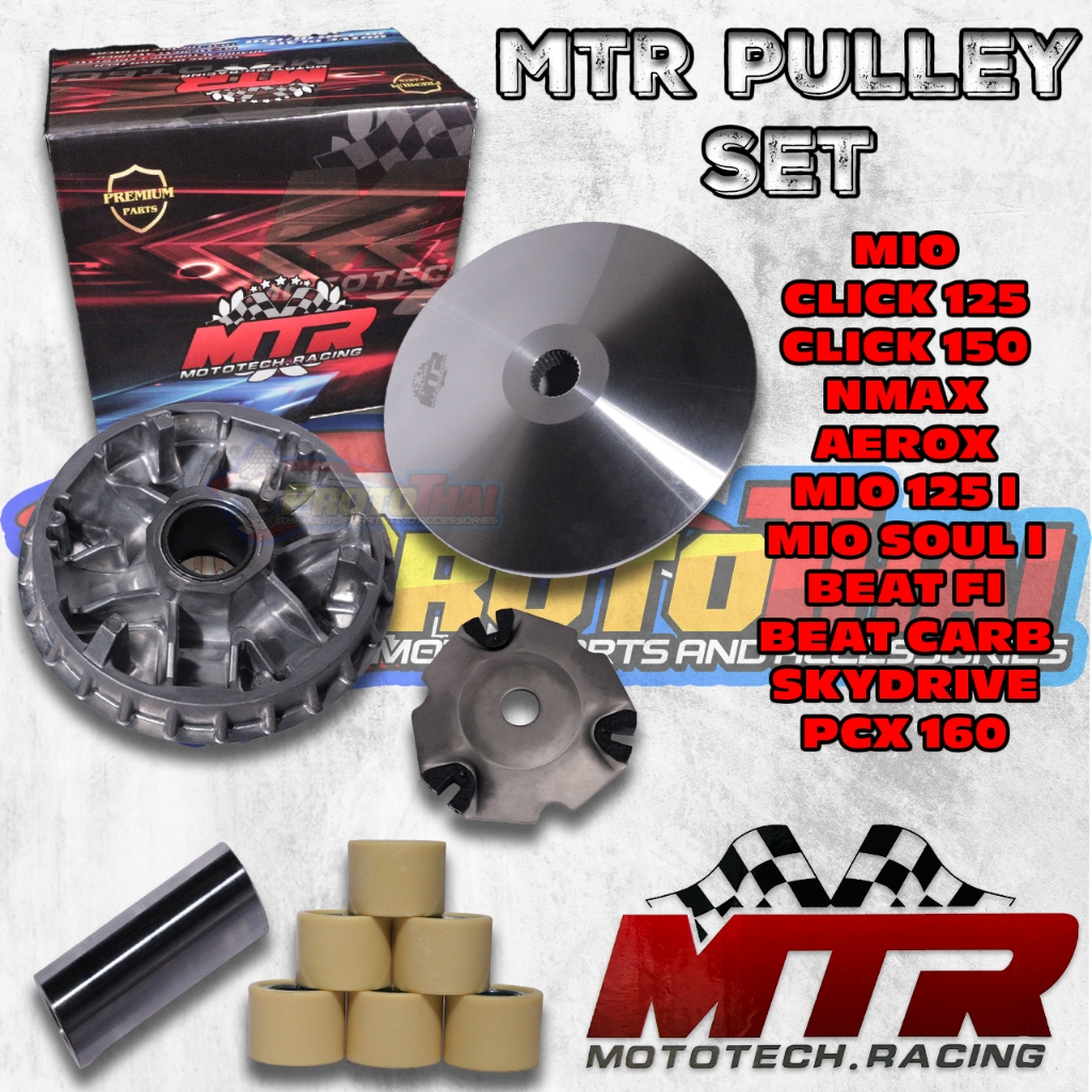 MTR YAMAKOTO Motorcycle Pulley Set Click Nmax Aerox Mio M3 Pcx Beat Gy6 ...