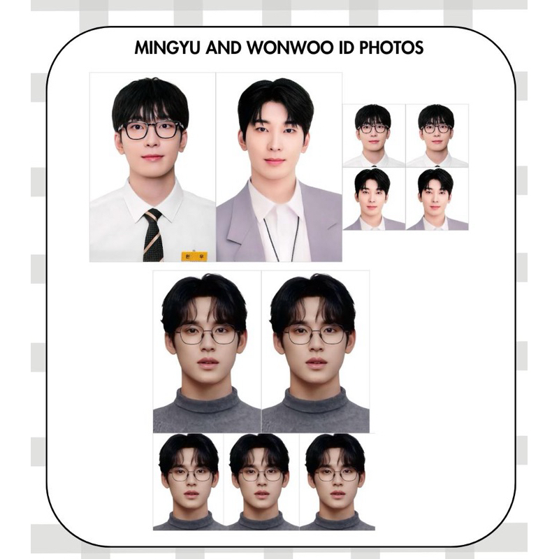 Seventeen Mingyu and Wonwoo ID Photos | Shopee Philippines