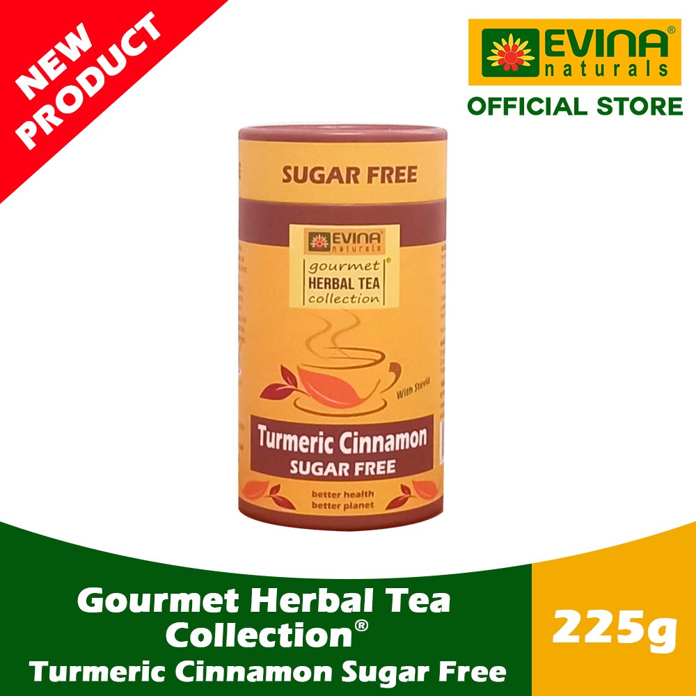 EVINA NATURALS Gourmet Herbal Tea Collection - Turmeric Cinnamon (Sugar ...