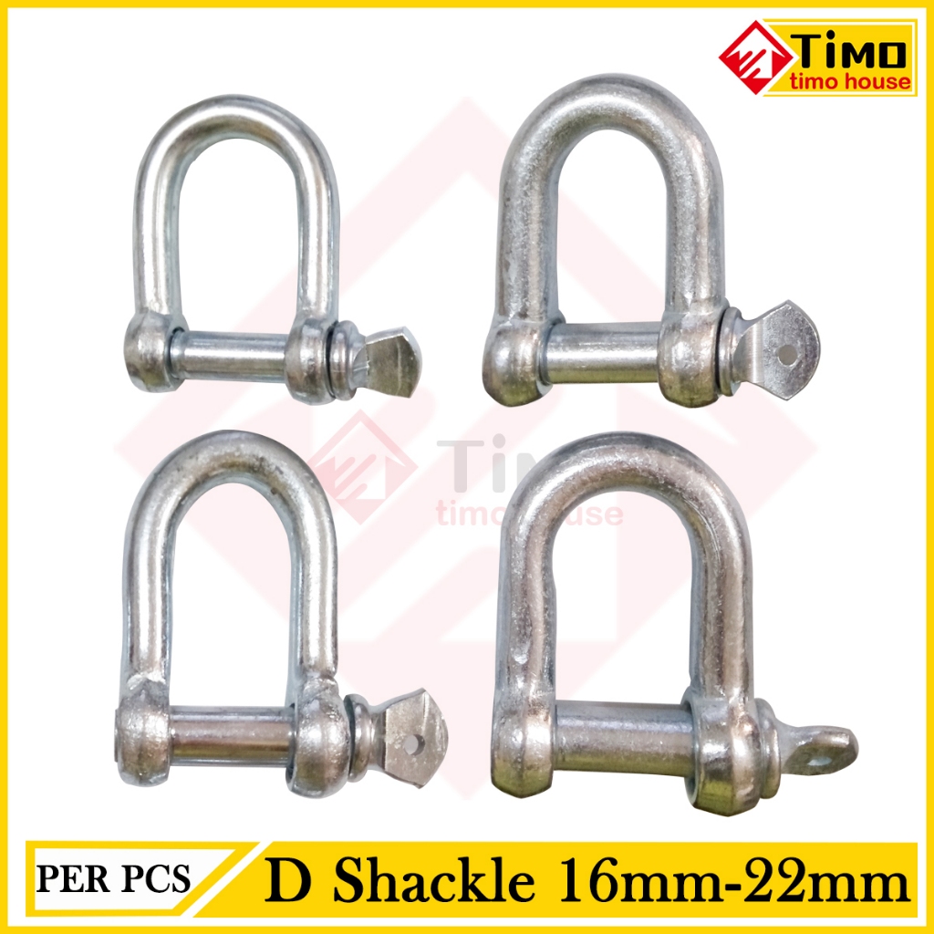 M16-M22 Heavy Duty D Shackle Galvanized Shackle Anchor Shackles Carbon ...