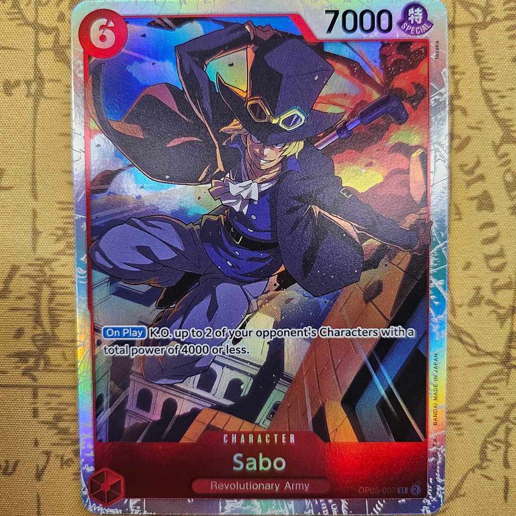 One Piece TCG [ENGLISH] OP05-007 SR Sabo [ENGLISH VERSION] | Shopee ...