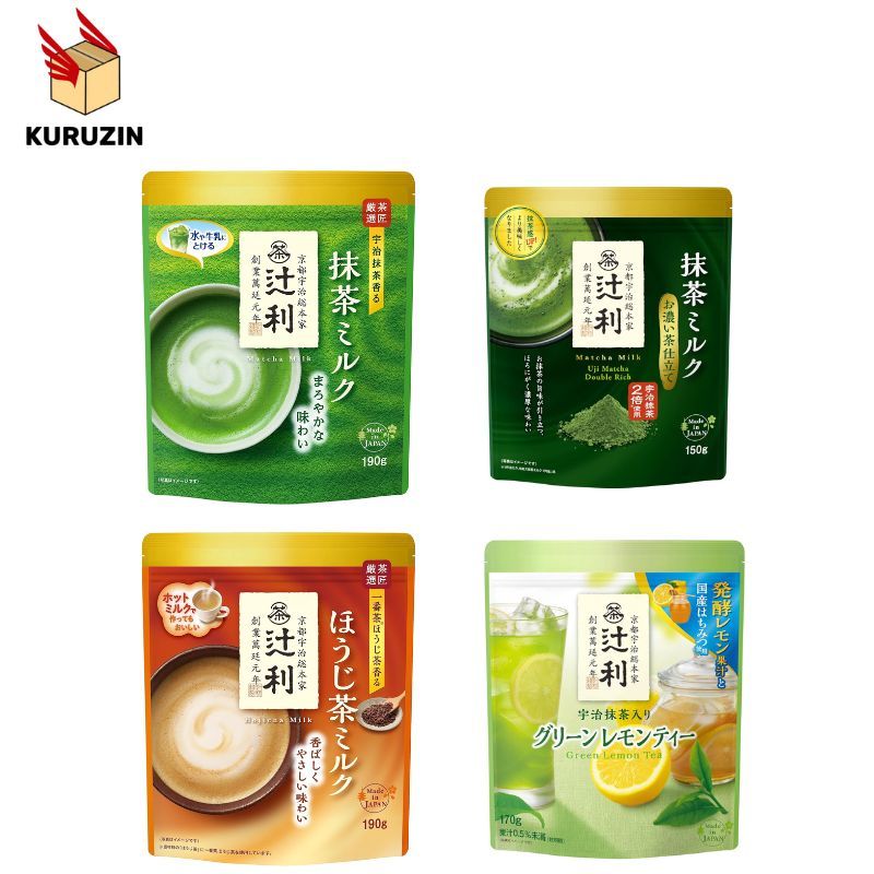 Tsujiri 【100% Uji kyoto Green Tea】 Matcha Milk powder 190g 500g, Strong ...