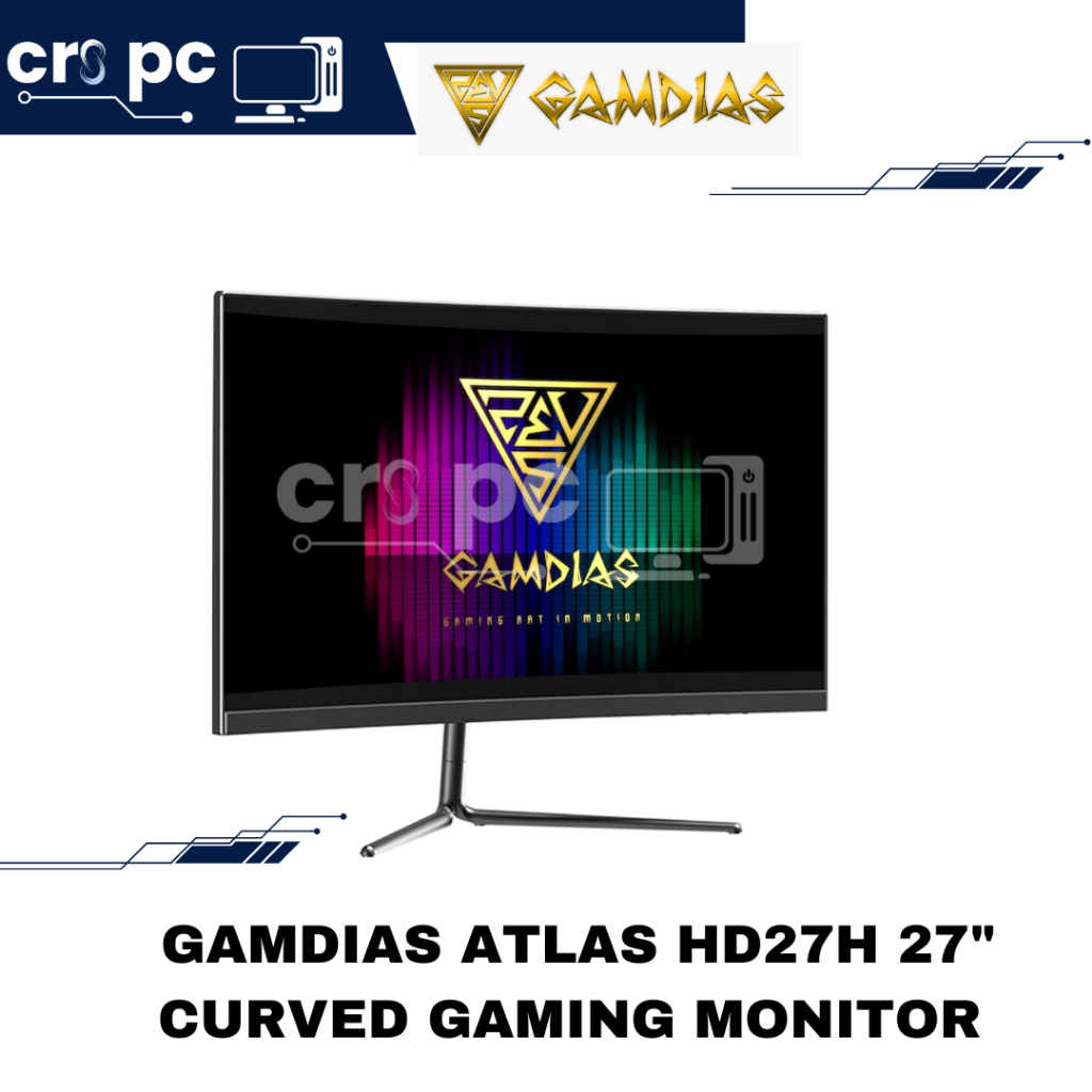 GAMDIAS ATLAS HD27H 27" CURVED GAMING MONITOR | Shopee Philippines