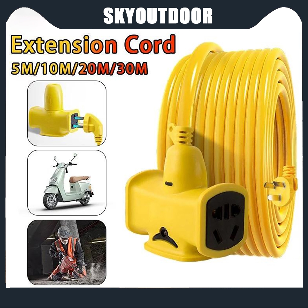 Extension Wire Socket long Plug-in Strip 5M/10M/20M/30M Electric ...