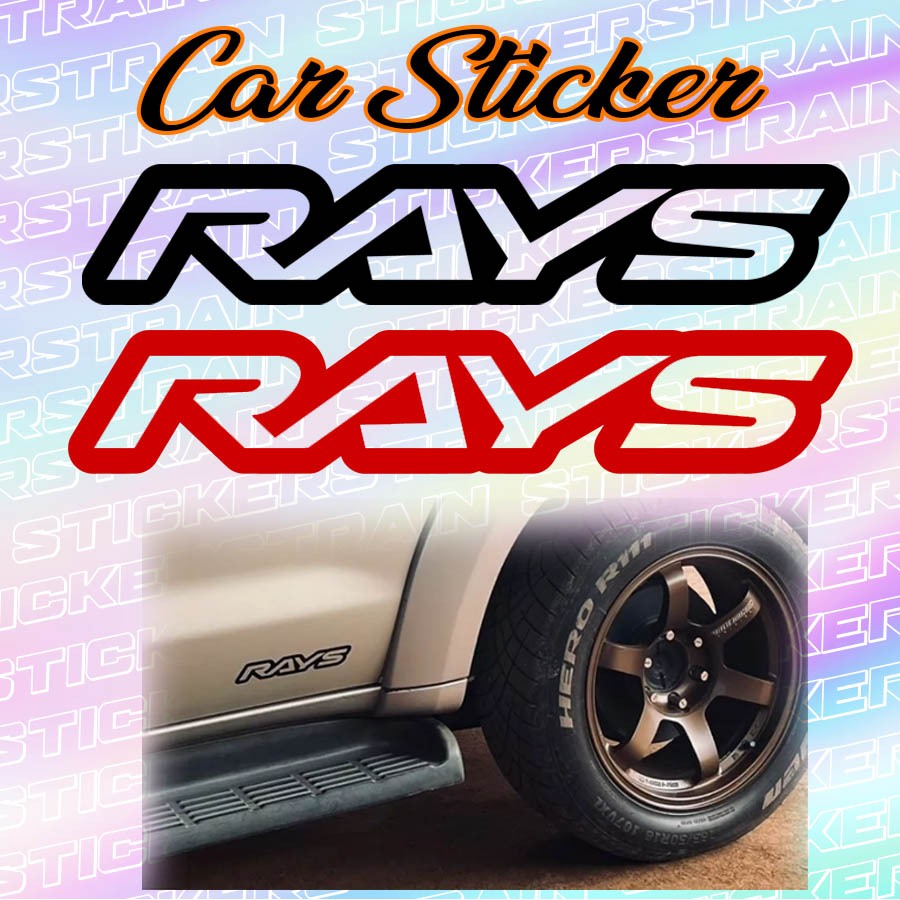 Rays Car Sticker Vinyl Decal Waterproof Sponsor | Shopee Philippines