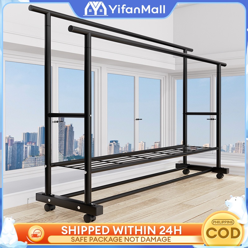 Clothes Rack Stand Hanger Rack Sampayan Clothing Rack Heavy Duty Metal ...