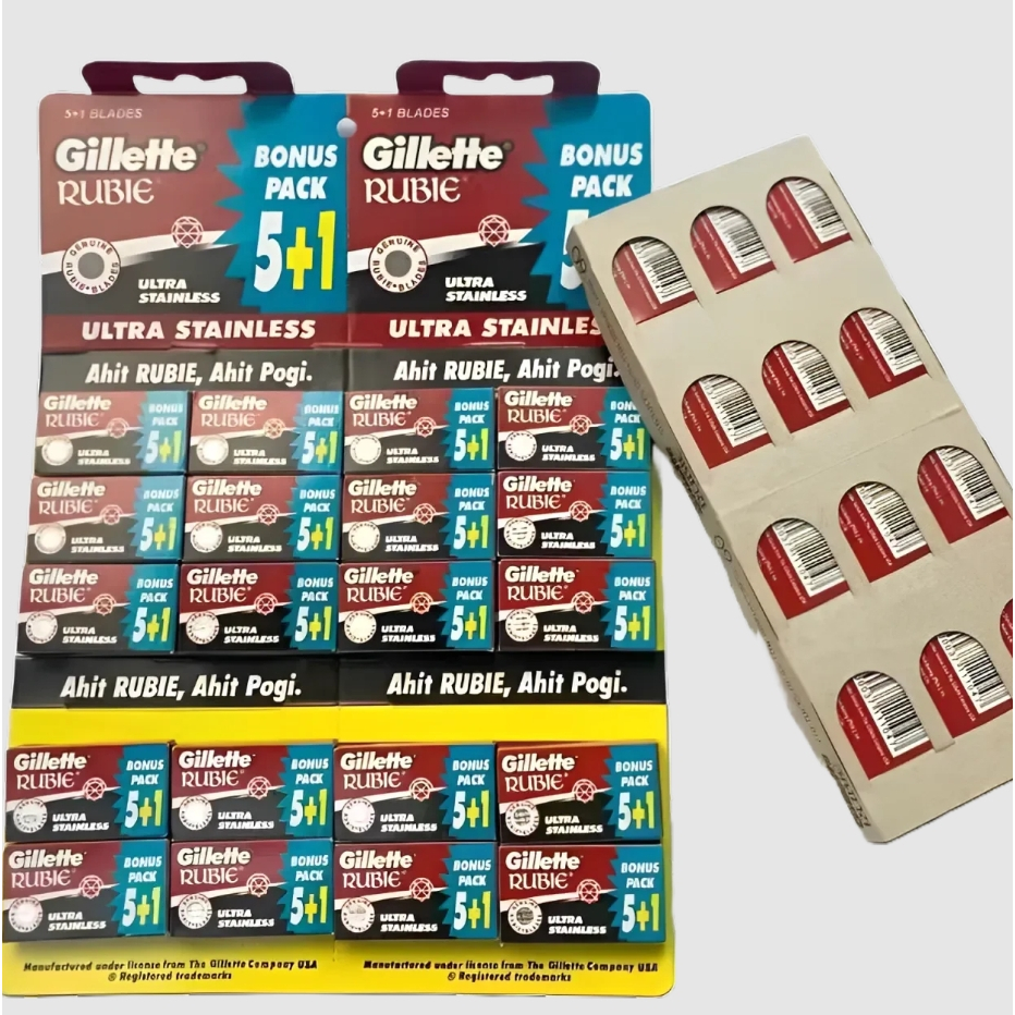 KES 1PAD 20SMALL BOX Gillette RUBIE Blade Bonus Pack 5+1 Ultra ...