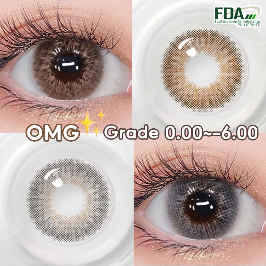 OMG series -1.00~-6.00 graded contact lens 2 pcs omg brown contact lens ...