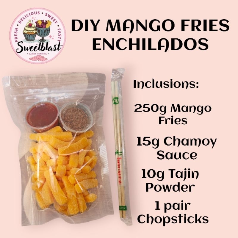 DIY Enchilados Mango Fries Gummies Candy #Chamoy #Tajin | Shopee ...