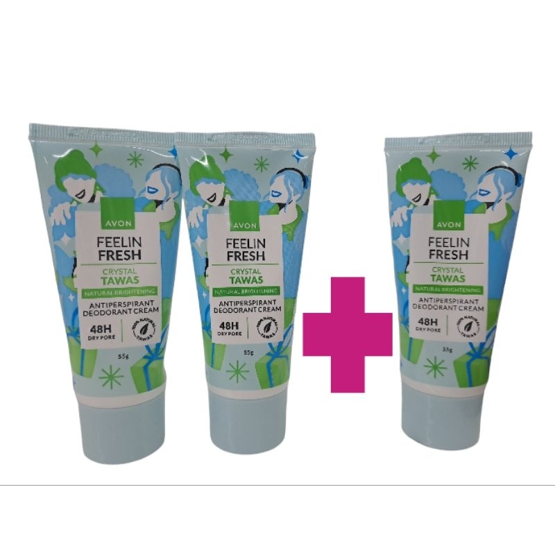 AVON SALE FEELIN FRESH BUY2 TAKE1 3pcs CRYSTAL TAWAS ANTIPERSPIRANT ...