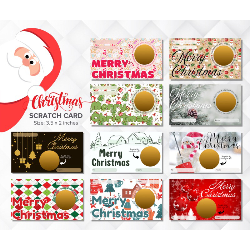 Christmas Scratch Card Pamasko Style 2 | Shopee Philippines