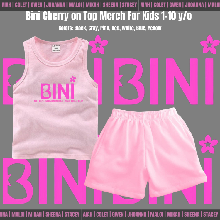 Bini terno for kids girls Bini merch 1-10y/o Bini outfit Bini ootd Bini ...