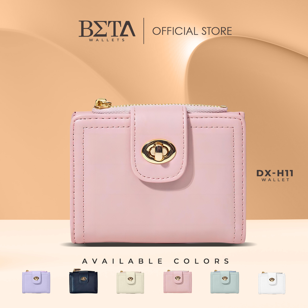 BETA Wallet For Woman Leather Card Holder Wallet Korean Elegant Student ...