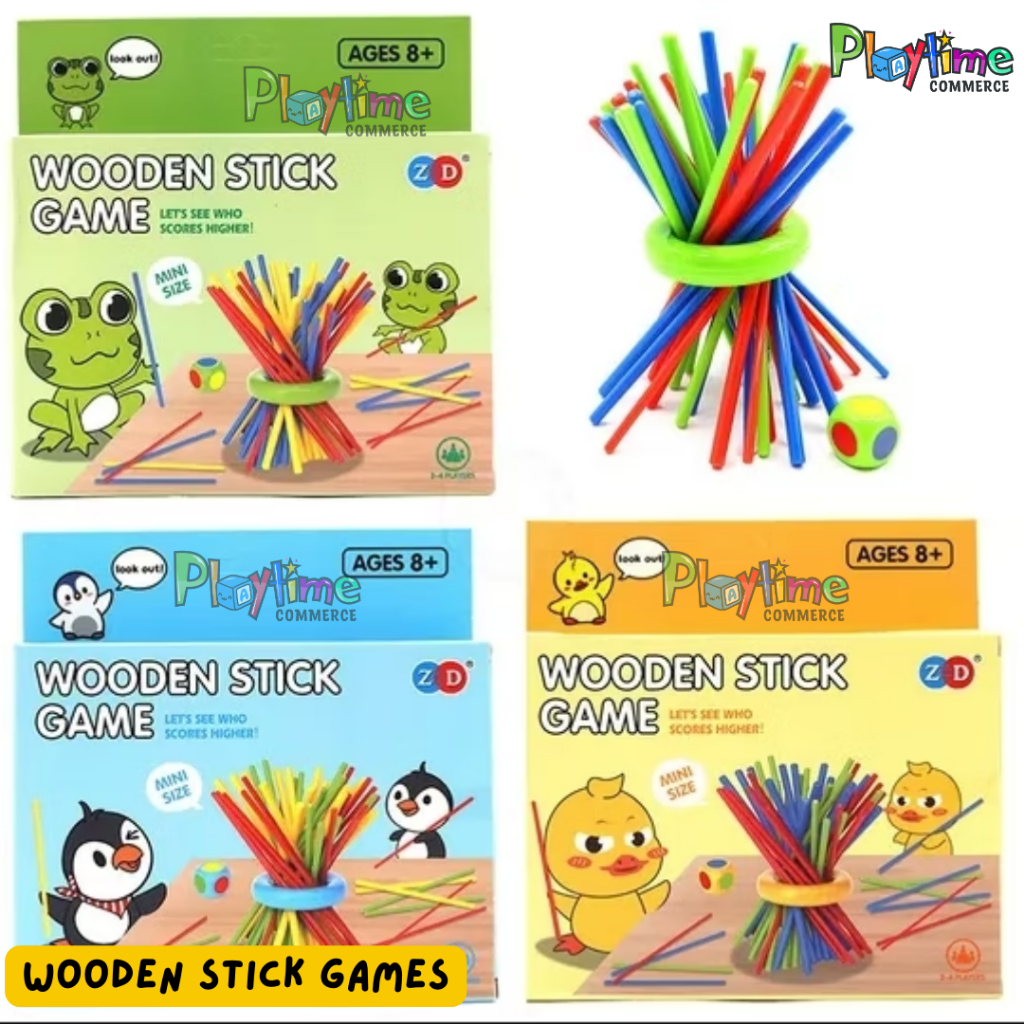 Anding's Wooden Stick Mini Toys Group Games Pick up Stick Icy Penguin ...