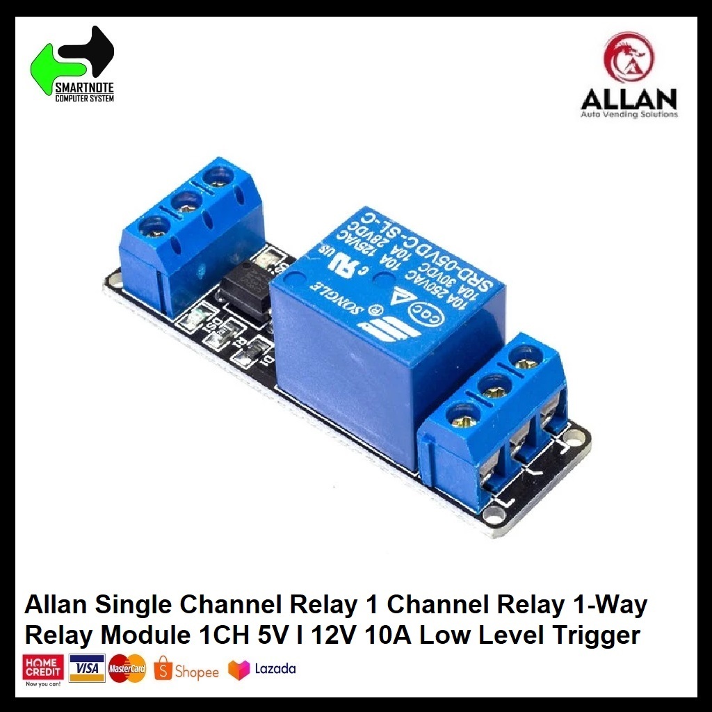 Allan Single Channel Relay 1 Channel Relay 1-Way Relay Module 1CH 5V l ...