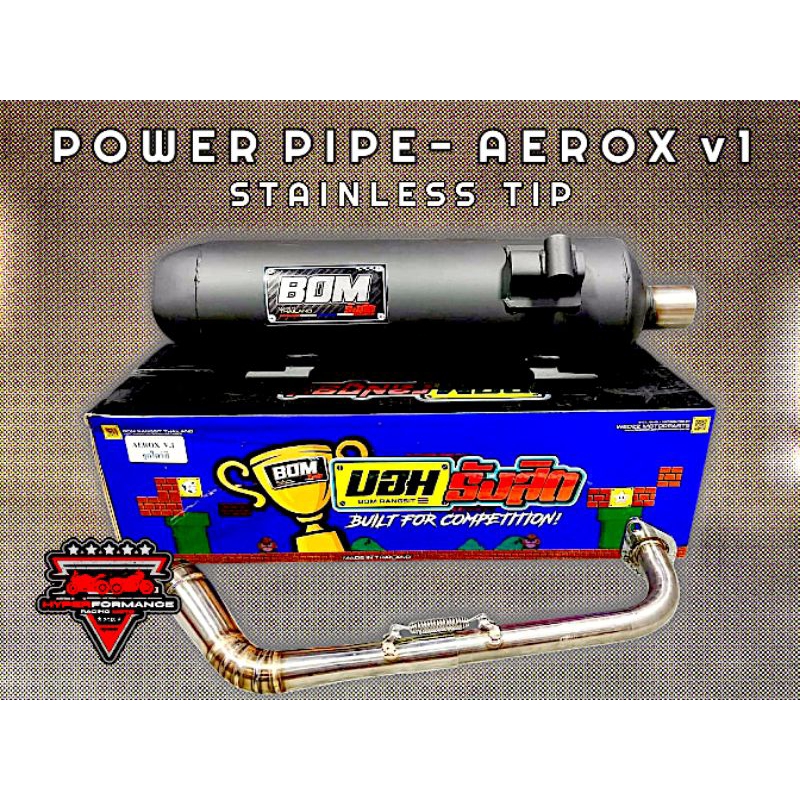 BOMRANGSIT YAMAHA AEROX v1 POWER PIPES / CHICKEN PIPE yamaha aerox v1 ...