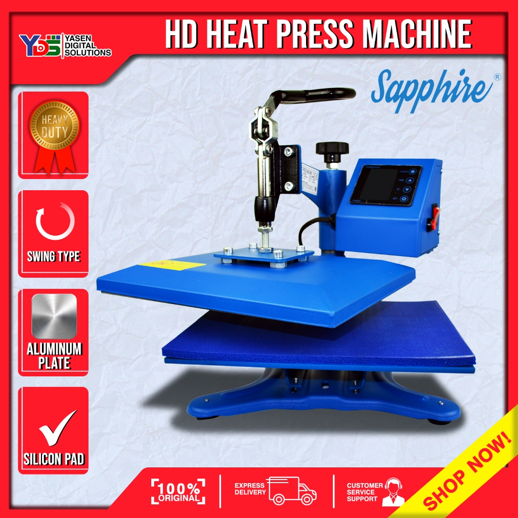 Sapphire Swing Type Sapphire HD Heat Press Machine 23cm x 30cm | Shopee ...
