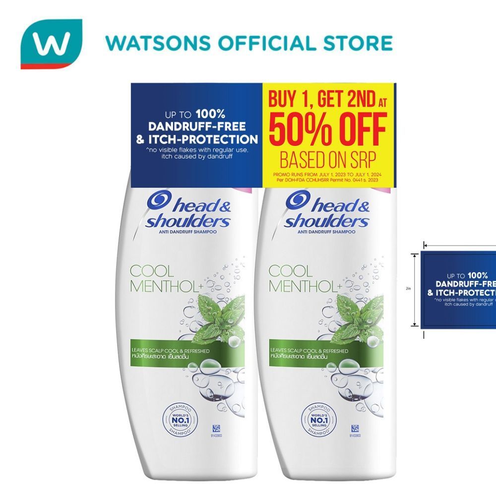 HEAD N SHOULDERS Cool Menthol Anti Dandruff Shampoo 330ml | Shopee ...