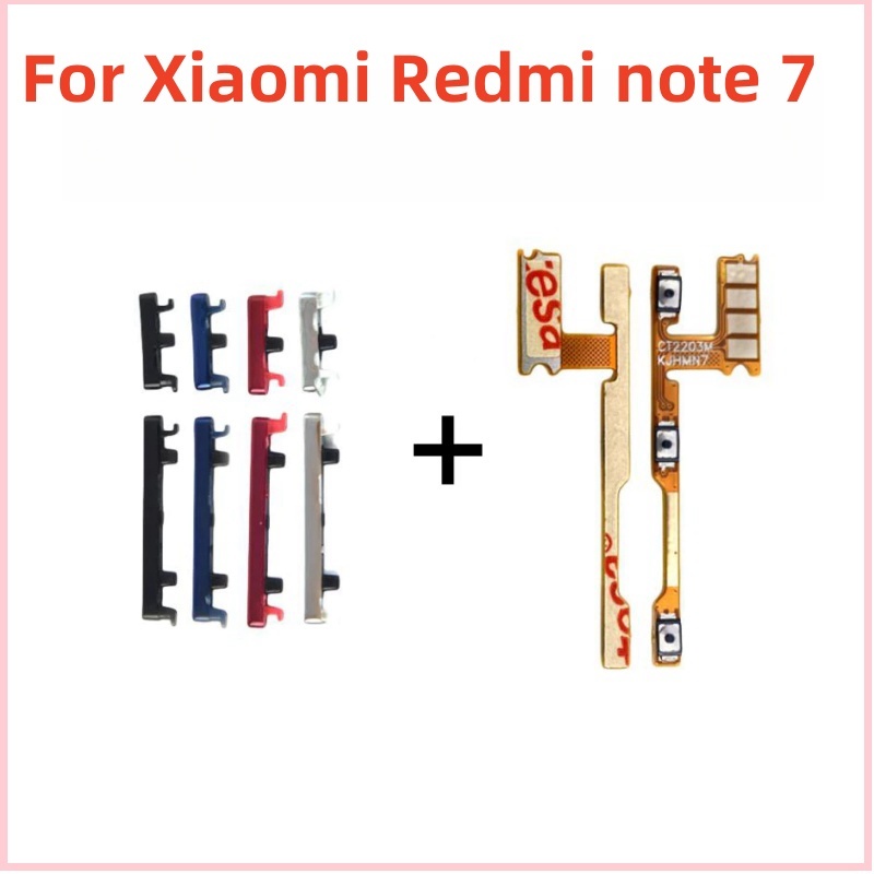 For Xiaomi Redmi note 7 power switch mute switch control key volume ...