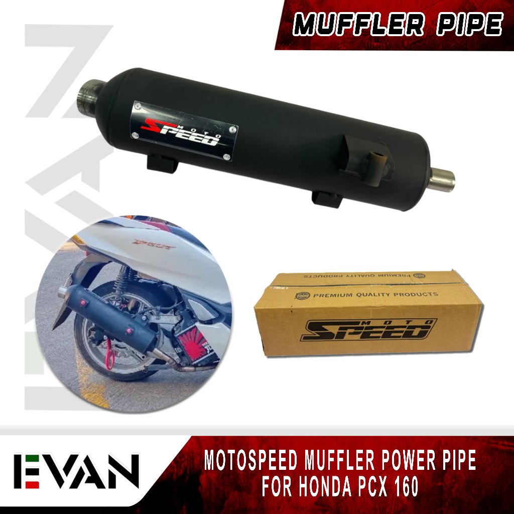 EVAN.SHOP Muffler Pipe For Honda PCX 160 Stainless Tip Made in Thailand ...