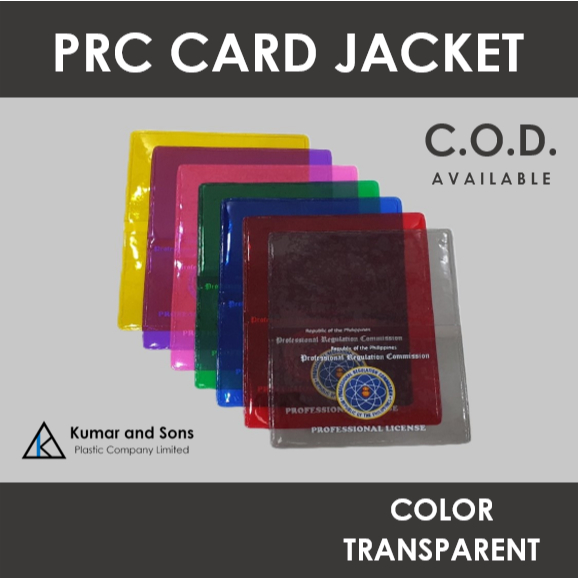 PRC Card Jacket (Color Transparent) | Card Holder | Card Cover | Shopee ...
