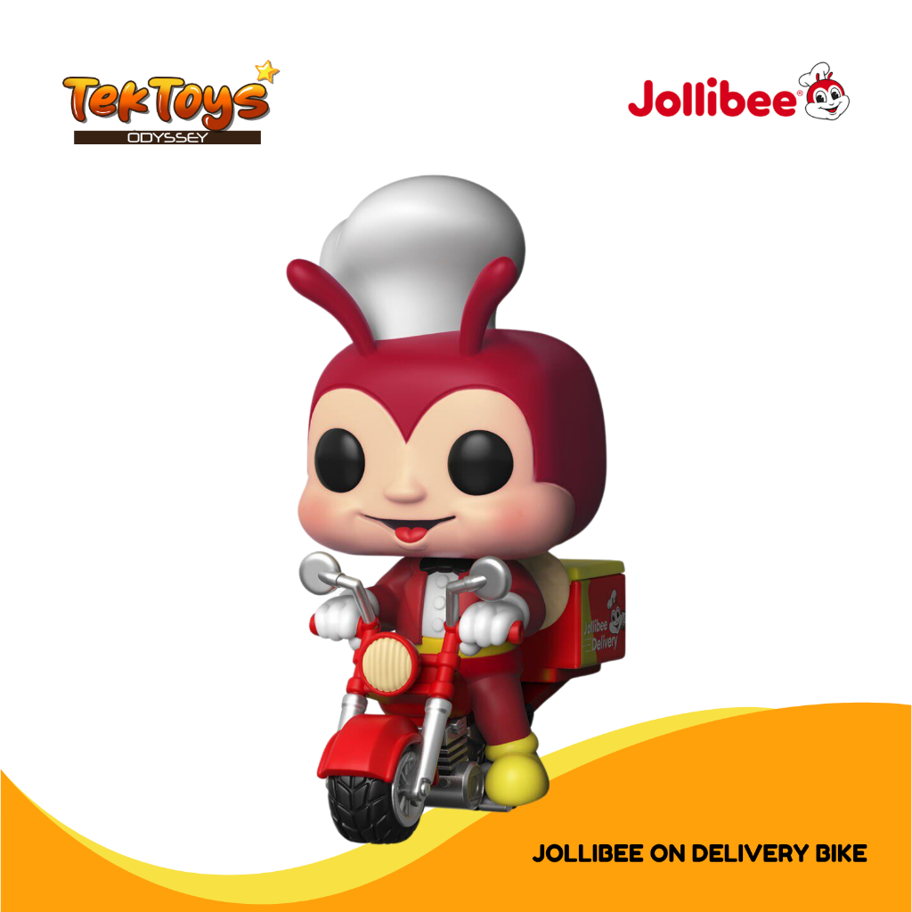 ORIGINAL FUNKO POP - JOLLIBEE - JOLLIBEE ON DELIVERY BIKE #90 | Shopee ...